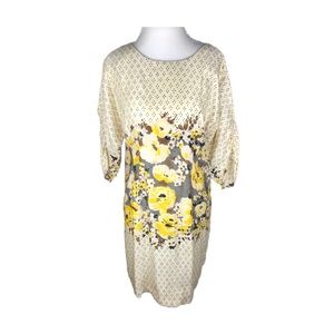 Anthropologie | Dresses | Anthropologie Peppered Plena Linen Floral ...